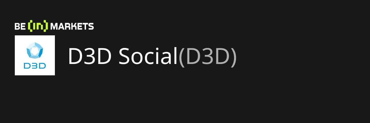 D3D Social (D3D) Harga, Kapitalisasi Pasar, Info Grafik dan Fundamental ...